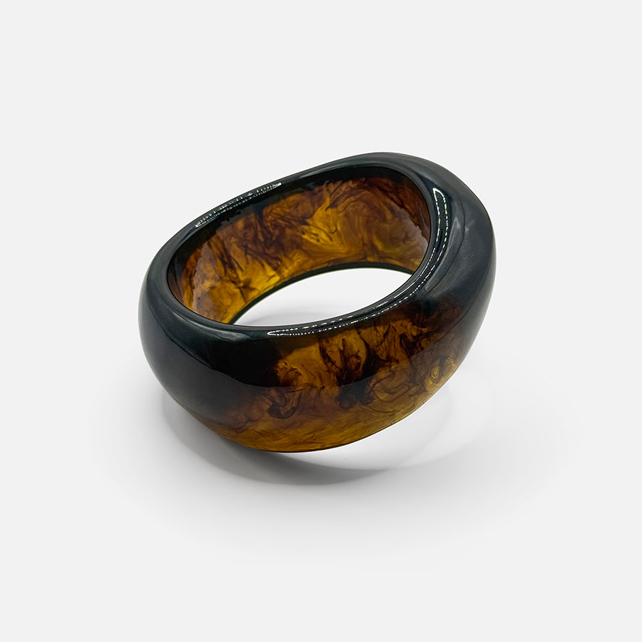 Cacao Sculpt Bangle – SAEGE