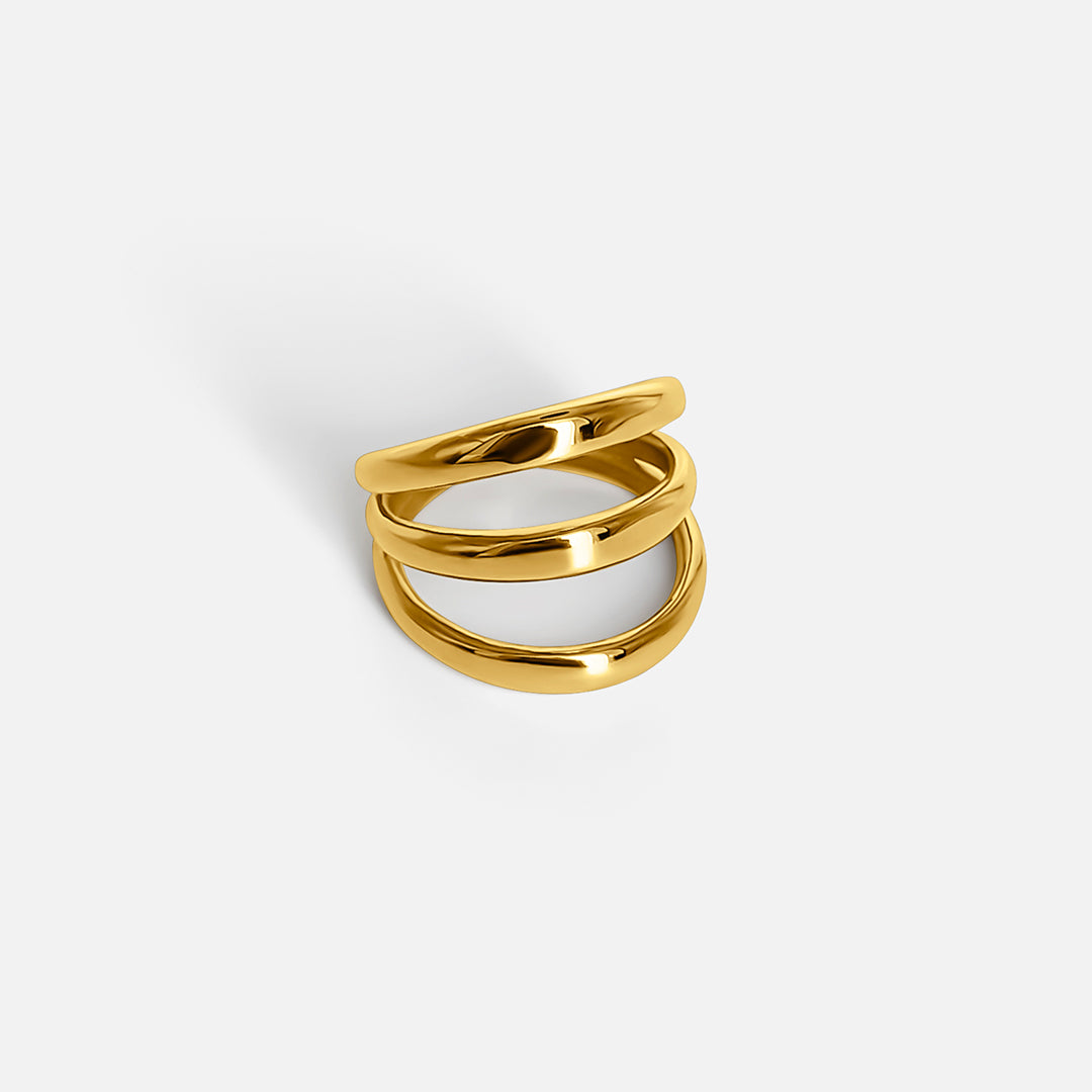 Triple Layer Ring - Gold – SAEGE