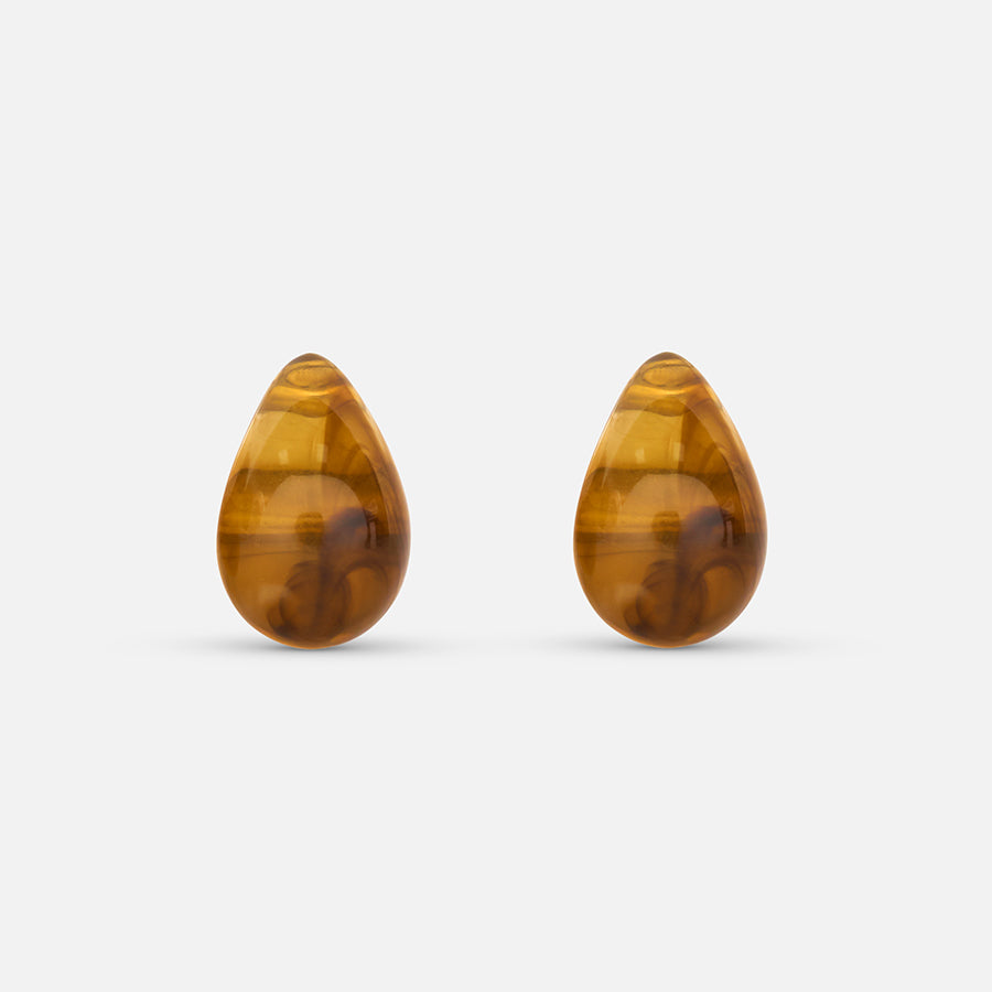 Coffee Tear Drop Earring – SAEGE